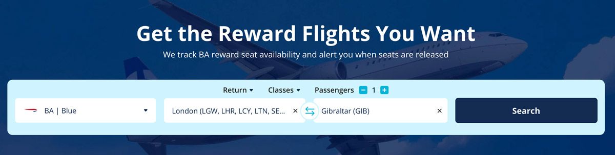 Fly To Gibraltar With Reward Flight Finder