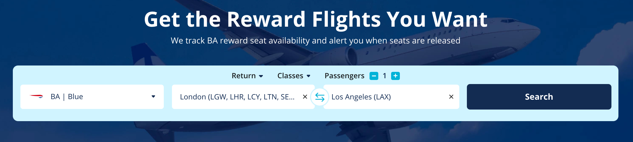 Avios Points: Don’t Waste Them: Reward Flight Finder